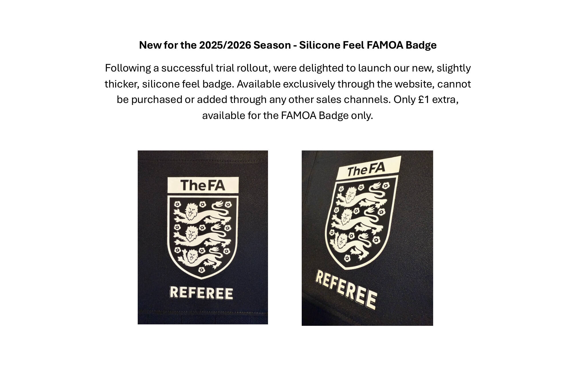 Badges | The Referee Shop